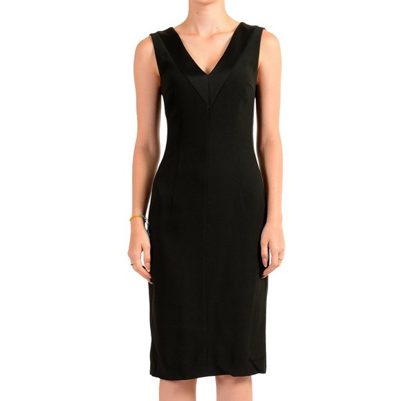 Hugo Boss | Dresses | Hugo Boss Womens Dexys Black Sleeveless Vneck ...